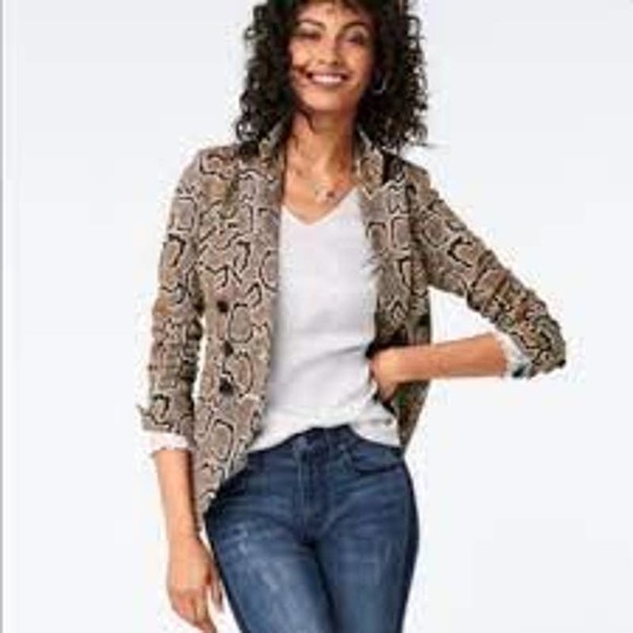 CAbi | Jackets & Coats | Cabi Python Jacket Blazer | Poshmark